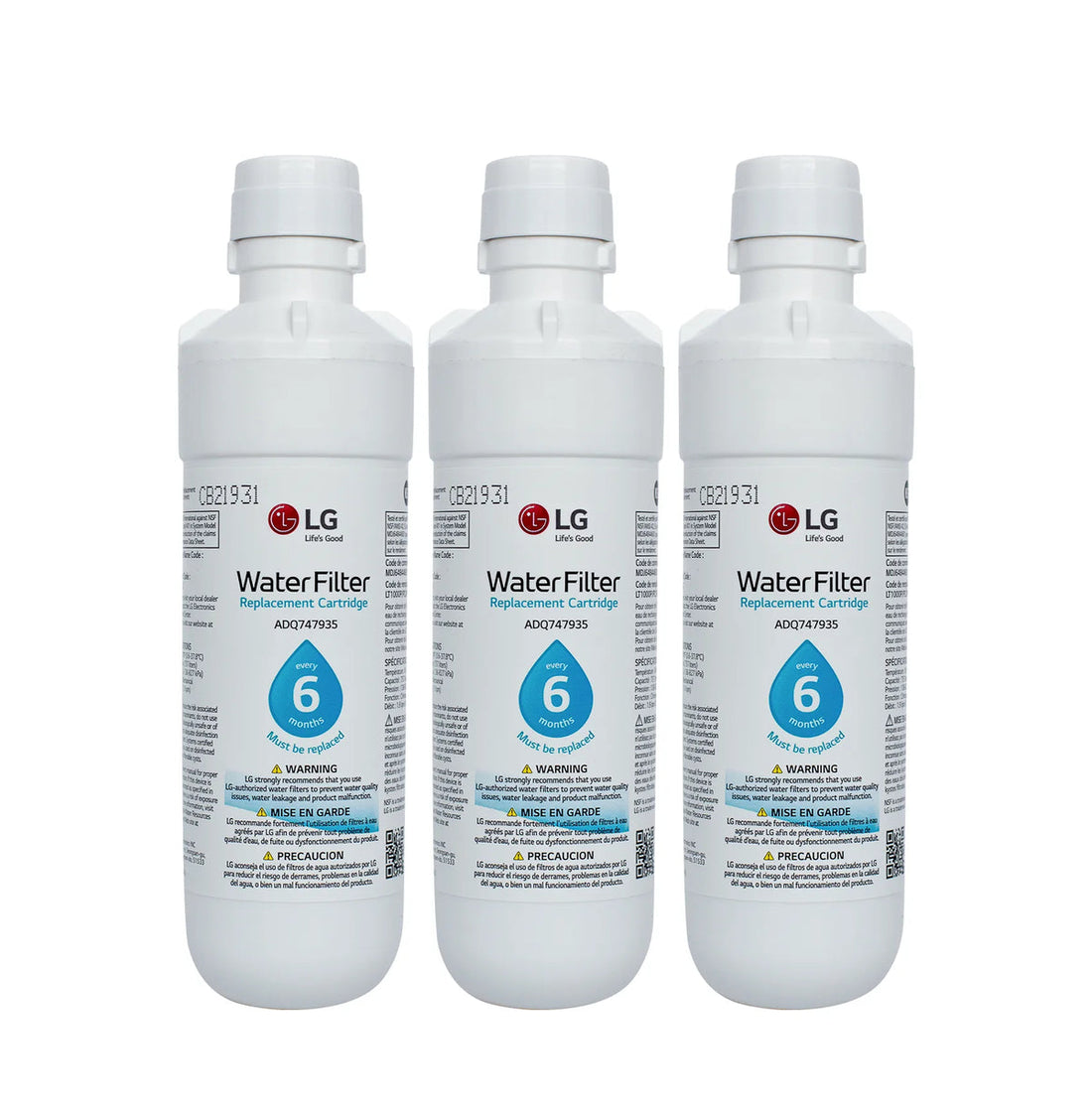 LG Refrigerator Water Filter LT1000P - Pack of 3 – LG Parts
